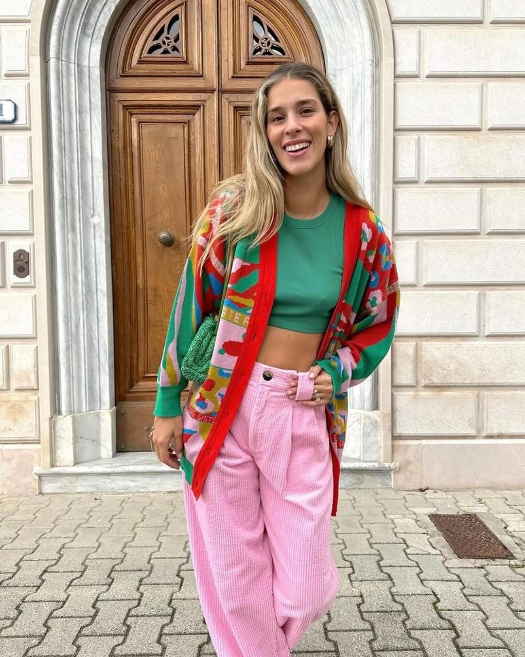 Dila wearing Joe Knit Cardigan. – Sisters